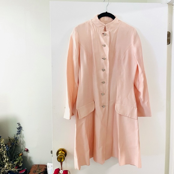 Vintage | Jackets & Coats | Vintage 6s Evening Pink Swing Coat With ...